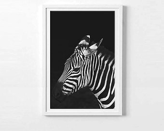 Zebra wall art | Etsy