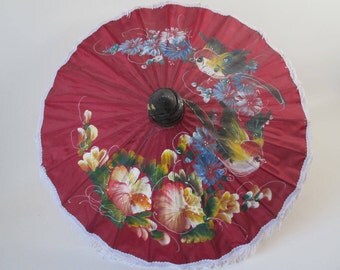 Hand painted parasol | Etsy