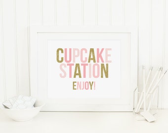 Cupcake table sign | Etsy