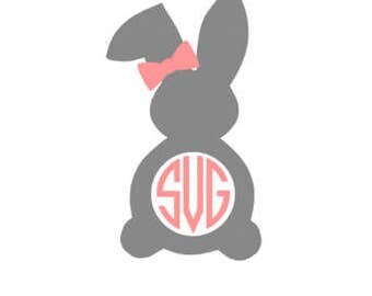 Bow bunny svg | Etsy
