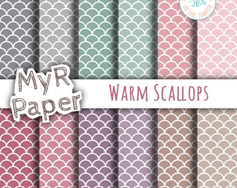 Fish Scales Scrapbook Paper Scale Scrapbooking Paper Scallop