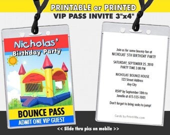 Red Carpet Paparazzi VIP Pass Birthday Party Invitations