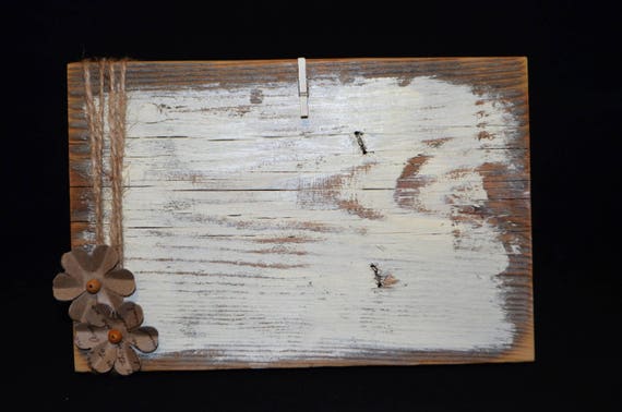 8x5 Rustic picture frame distressed wood frame with