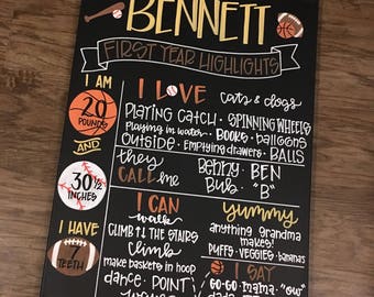 Sports chalkboard | Etsy