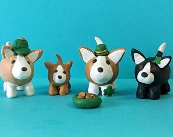 Polymer clay dog | Etsy