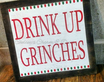 Drink up sign | Etsy