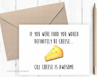 Cheese card | Etsy