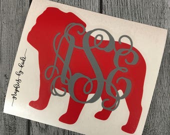 Georgia dawgs decal | Etsy