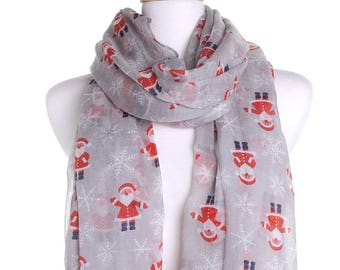 Santa scarf | Etsy
