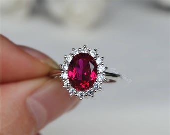Ruby ring | Etsy