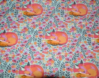 Fox print fabric | Etsy