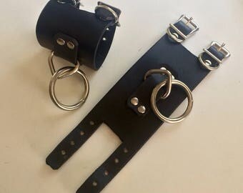 Leather bondage cuff | Etsy