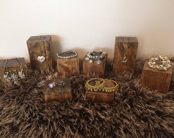 Wood jewelry display | Etsy