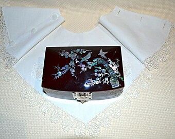 Inlaid jewelry box | Etsy