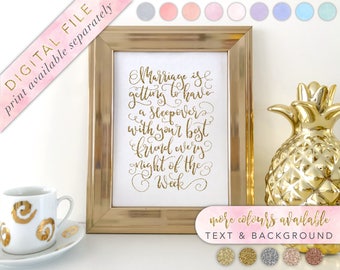 Marriage quote | Etsy