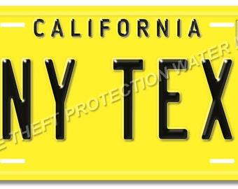 Yellow license plate | Etsy