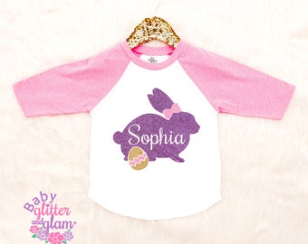 Girl easter shirt | Etsy