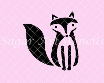 Fox stencil | Etsy