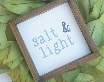 Salt and light | Etsy