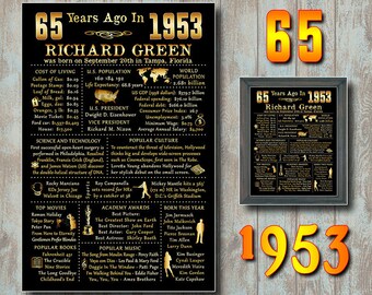 1953 birthday | Etsy