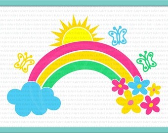 Rainbow clipart | Etsy