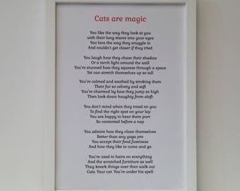 Cat poem | Etsy