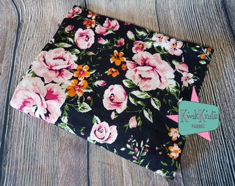 Floral knit fabric | Etsy