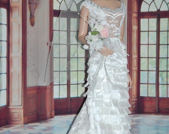 Crochet Wedding Dress Train Pattern