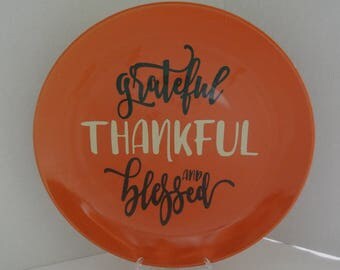 Thanksgiving plates | Etsy