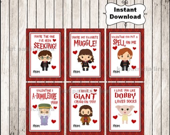 Harry potter valentine card | Etsy