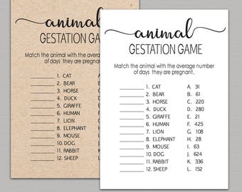 Baby guessing game | Etsy