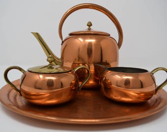 Copper tea set | Etsy