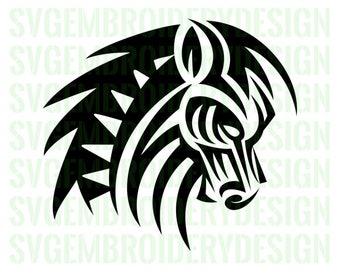 Tribal horse svg | Etsy