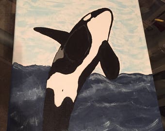 Orca painting | Etsy