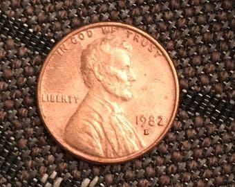 Penny For Your Thoughts Ring One Cent US Coin Lincoln