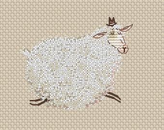 Cross stitch sheep | Etsy