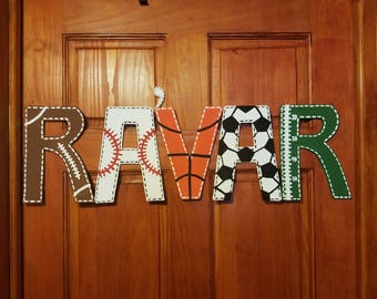 Football Alphabet Letters Sports Alphabet Digital Clip Art