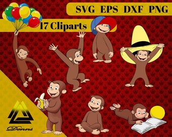 Curious george | Etsy