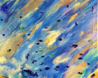 Abstract beach art | Etsy