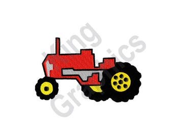 Tractor embroidery | Etsy