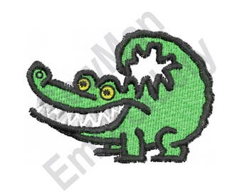 Alligator Machine Embroidery Design Applique