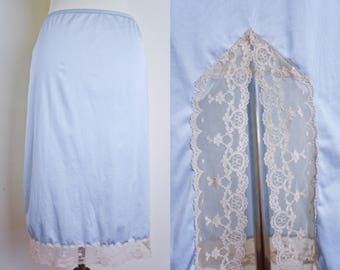 Blue half slip | Etsy