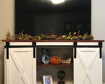 Barn door console | Etsy