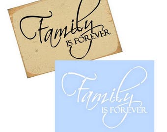Family stencil | Etsy