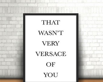 Versace poster | Etsy