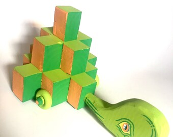 Turtle pull toy | Etsy