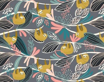 Sloth fabric | Etsy