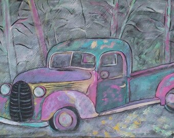 Truck painting | Etsy