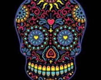 Neon sugar skull | Etsy
