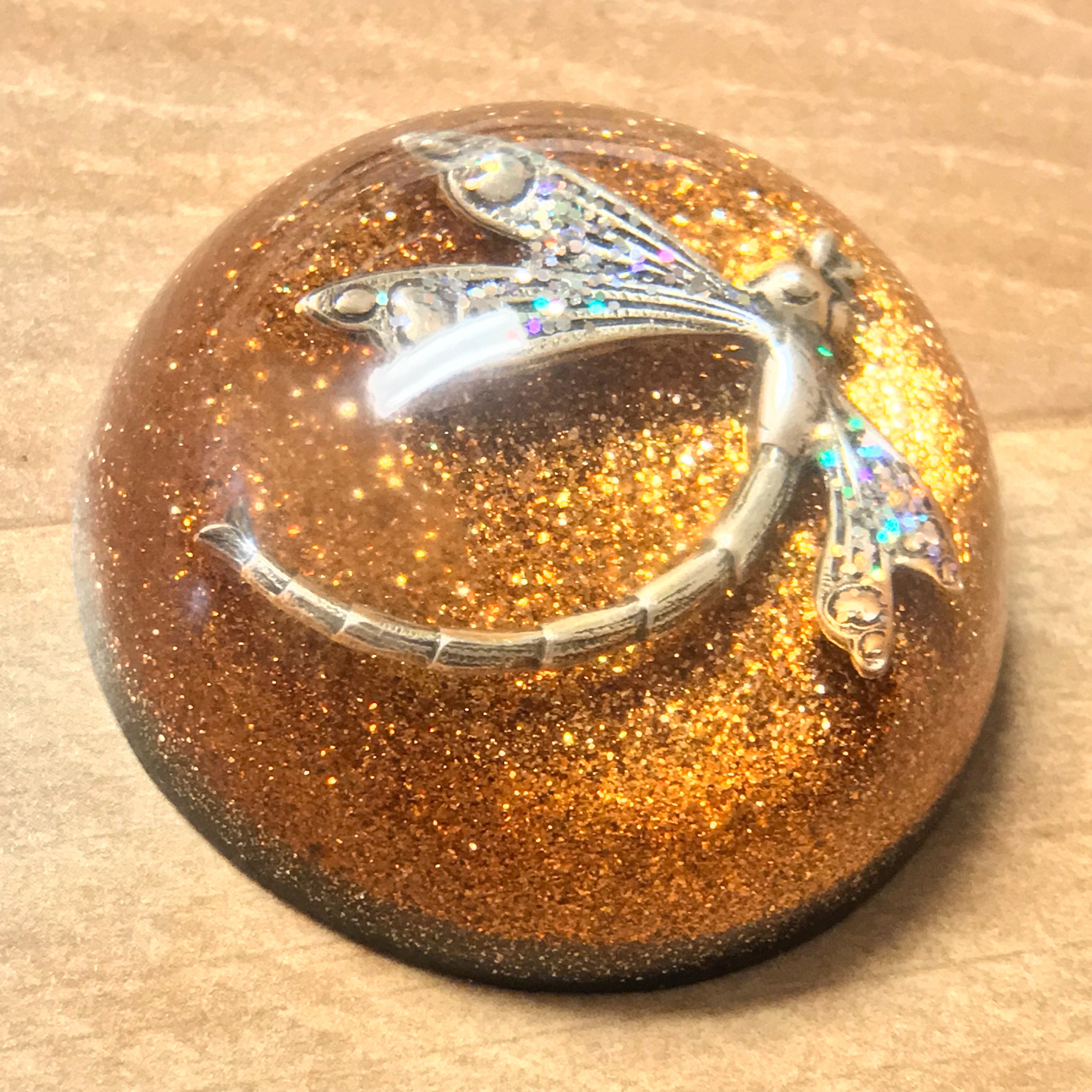 Dragonfly in Amber-Dragonfly Paperweight- Resin Paperweight-Outlander ...